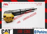 China CAT 10R-1265 3412 Diesel Engine Fuel Injector 2.1kg 12 Month Warranty OEM 20R-5392 for sale
