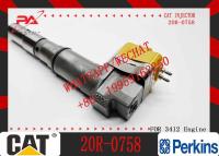 China Genuine Caterpillar 20R-0758 Diesel Fuel Injector for 3412 Engine 2.0 kg 12-Month Warranty for sale