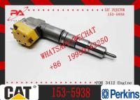 China Diesel Common Rail Fuel Injector 153-5938 20R-4148 138-8756 for Caterpillar 3412 Engine 1.9 kg Steel for sale