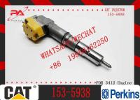 China Diesel Common Rail Fuel Injector 153-5938 20R-4148 138-8756 for Caterpillar 3412 Engine 1.9 kg Steel for sale