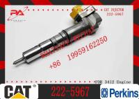 China KJC Excavator Fuel Injector 222-5967 169-7408 for Caterpillar 3412 Engine 2.05kg for sale