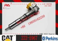 China KJC Excavator Fuel Injector 222-5967 169-7408 for Caterpillar 3412 Engine 2.05kg for sale