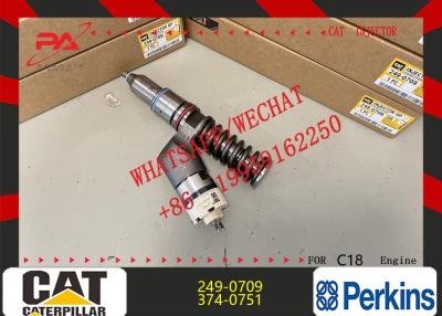 China New OEM Common Rail Diesel Fuel Injector 249-0709 for 374D L Model 2008-2015 Engine Metal 6-Month Warranty for sale