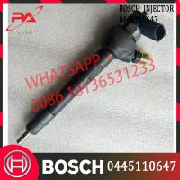 China Genuine Diesel Common Rail Fuel Injector 0445110647 0445110646 for VW Amarok 2.0 TDI for sale