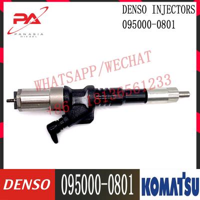 China 095000-0801 6156-11-3100 Common Rail Diesel Injector for Komatsu PC450LC-7 WA470-5 for sale