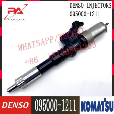 China Denso Komatsu Excavator Fuel Nozzle Injector 095000-1211 6156-11-3300 PC800-8 6D140 for sale