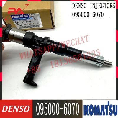 China 095000-6070 Diesel Common Rail Injector for Komatsu PC350-7 PC400-7 6251-11-3100 for sale