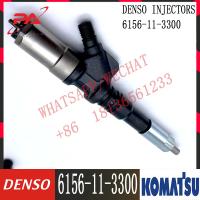 China Denso Komatsu 6D125 Engine Fuel Injector 6156-11-3300 095000-1211 for Excavator for sale