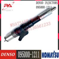 China 095000-1211 Common Rail Diesel Fuel Injector for Komatsu PC400-7 6156-11-3300 6156-11-3100 for sale