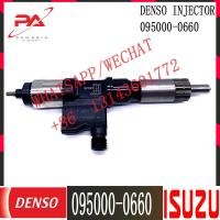 China 095000-0660 Genuine Common Rail Diesel Fuel Injector 8-98284393-0 for ISUZU 4HK1 Engine for sale