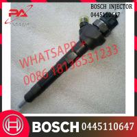 China 0445110647 BOSCH Diesel Common Rail Injector 0445110646 0 986 435 166 167 for sale