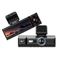 China 3 Lens Triple Channel Dashcam 4K Front 1080P Cabin 1080P Rear WiFi GPS Built In for sale