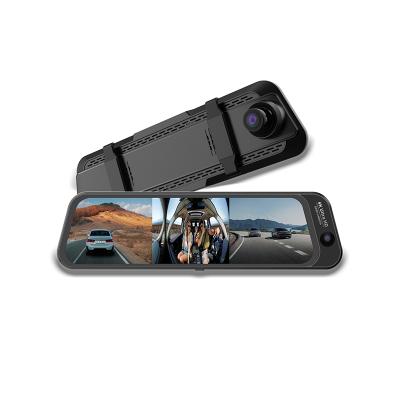 China 4K Mirror Dash Cam 170° Fisheye Lens WiFi GPS Parking Monitor 3 Channel Dash Cam 4k for sale