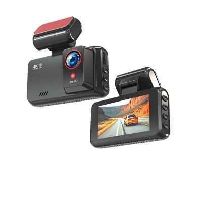 China 4K Dual Lens Dash Cam 3 Inch Display Car DVR Dash Cam With WiFi GPS for sale