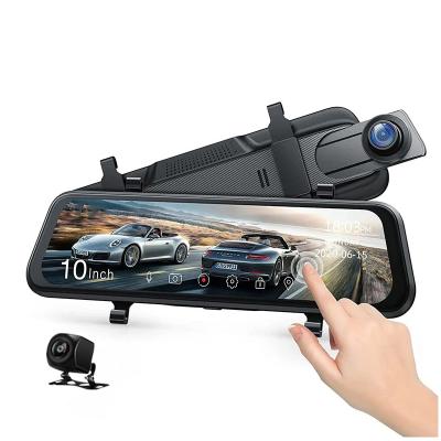 China 9.66 Inch Touch Screen Mirror Dash Cam With Real 4K Sony Sensor Car Recorder for sale