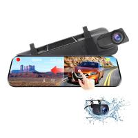 China 9.66 Inch Touch Screen Mirror Dash Cam With Real 4K Sony Sensor Car Recorder for sale
