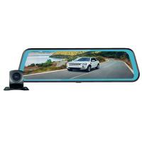 China 9.66 Inch Touch Screen Dash Cam With Dual 1080P Recording / WiFi GPS Rearview Camera for sale