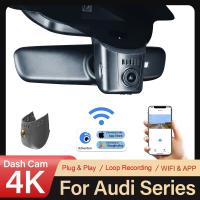 China Seamless Integrated Dash Cams Dual Lens 4K UHD Dash Cam Built In WiFi for sale