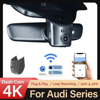 China Seamless Integrated Dash Cams Dual Lens 4K UHD Dash Cam Built In WiFi for sale