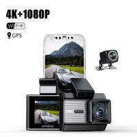 China Private 4K Full HD Dual Camera Dash Cam With GPS OEM Manufacturer for sale