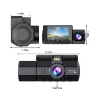 China Private Label Triple Channel Dash Cam Wifi GPS Front Inside Rear For Taxig for sale