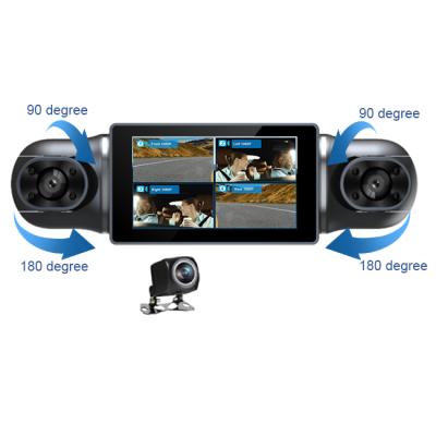 China 4 Channel Dash Cam 1080P Quad Camera Front Rear Left Right Night Vision WiFi for sale