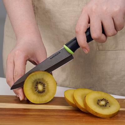 China 4.5 Inch Ceramic Paring Knife Custom PP Handle Zirconia Blade Fruit Vegetable Peeler for sale