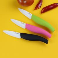 China Ceramic 3 Inch Fruit Cutter Paring Knife with Super Sharp Zirconia Blade and PP Handle for sale