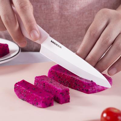 China 4.5 Inch Ceramic Utility Knife Zirconia Blade PP Handle for Fruit Vegetable Peeling for sale