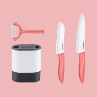 China Zirconia Ceramic Knife Set 6 Inch Chef Knife 4.5 Inch Fruit Cutter PP Handle for sale