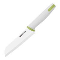 China Anti-bacteria Japanese Santoku Kitchen Knife 5 Inch Ceramic Chef Knife Zirconia Colorful Handle for sale