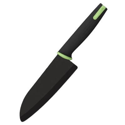 China Blue Handle 5.5 Inch Ceramic Chef Knife Zirconia Blade for Cutting Pork and Vegetables for sale