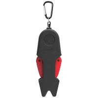 China Red Customized Zirconia Ceramic Fishing Scissors 9.8x3.8cm with Silkscreen Logo for sale