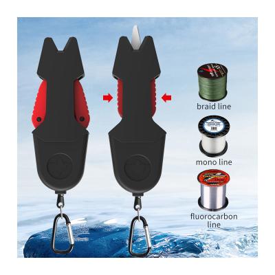 China Customized support OEM MIDDIA Fish Scissors Portable Snip Cutter 1 inch Serrated Edge for sale