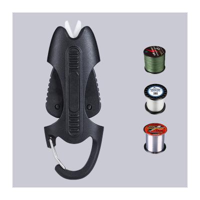 China Zirconia Ceramic Fishing Scissors 9.8cm Serrated Edge Braid Line Cutter Anti Rust for sale