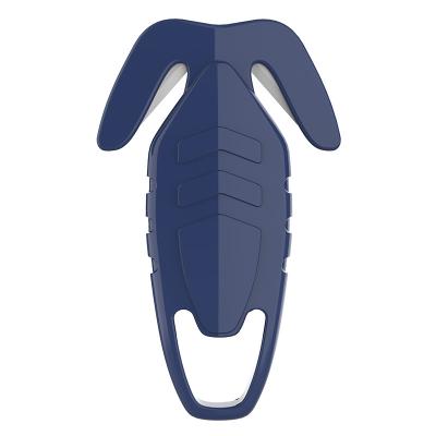 China PP Handle Ceramic Fishing Braid Scissors 9.8x6 cm Serrated Line Cutter for Braid Mono Fluorocarbon for sale