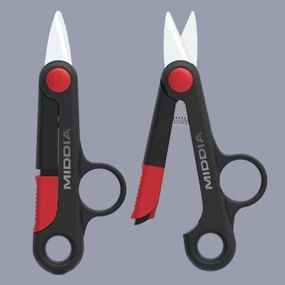 China Zirconia Ceramic Blade Fish Scissors 1 Inch for Braid Mono Fluorocarbon Line Cutting for sale
