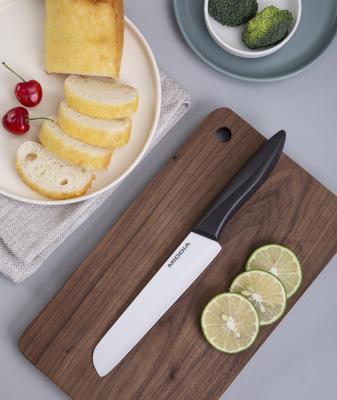 China Customized Laser Engraved Logo Ceramic Chef's Slicing Bread Knife 6 Inch for Kitchen for sale