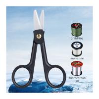 China 1 Inch Zirconia Ceramic Serrated Fishing Scissors for Braid Mono and Fluorocarbon Lines for sale