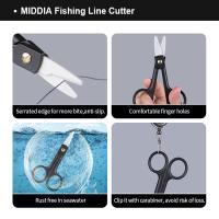 China 1 Inch Zirconia Ceramic Serrated Fishing Scissors for Braid Mono and Fluorocarbon Lines for sale