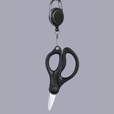 China Zirconia Ceramic Fishing Scissors 1 Inch Serrated Blade for Braid Mono Fluorocarbon Line for sale