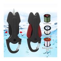 China MIDDIA Ceramic Fishing Scissors Black Portable Line Cutter 9.8cm Retractable for sale