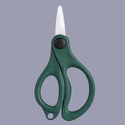 China Zirconia Ceramic Fishing Scissors 1 Inch Serrated Edge for Braid Fluorocarbon Line for sale