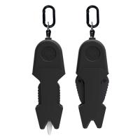 China Zirconia Ceramic Fishing Line Cutter 9.8x3.8cm Retractable Blade for Braid Mono Fluorocarbon for sale
