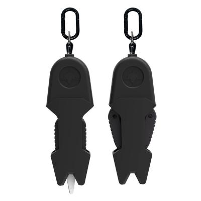China Zirconia Ceramic Fishing Line Cutter 9.8x3.8cm Retractable Blade for Braid Mono Fluorocarbon for sale