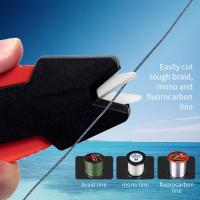 China Zirconia Ceramic Fishing Line Cutter Scissors 9.8cm PP Handle for Braid Mono Fluorocarbon for sale