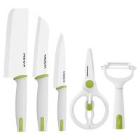 China MIDDIA Ceramic Baby Food Knife Set 4.5 5 6 Inch with Peeler Scissors Kitchen Cooking Tools for sale