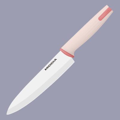 China MIDDIA 6 Inch Ceramic Zirconia Knife Pink Handle Fruit Vegetable Cutting Blade for sale