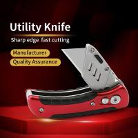 China Stainless Steel Box Opener 15.5cm Pocket Knife for Cutting Carton Tape Parcel by MIDDIA for sale