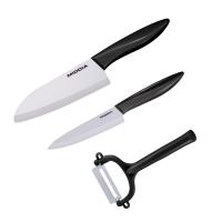 China Zirconia Ceramic Knife Set 3 Piece 5.5 Inch Kitchen Knife with PP Handle for sale